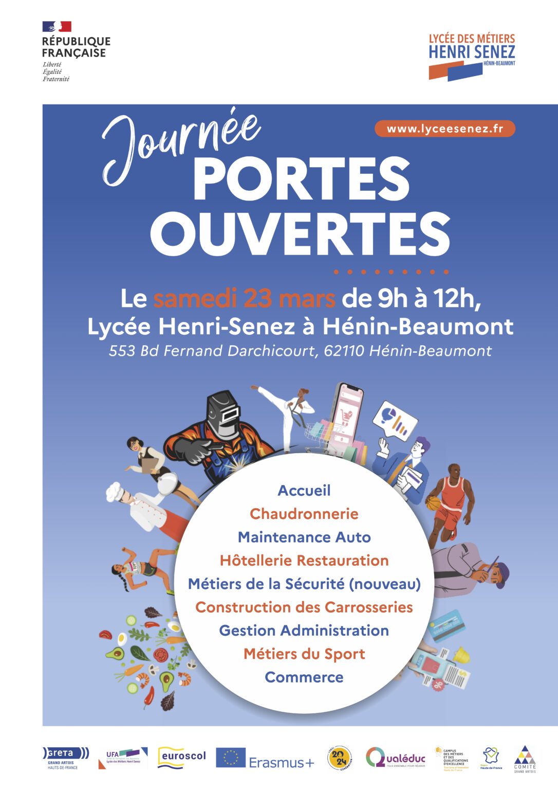 Contact | Lycée des métiers Henri Senez | Hénin-Beaumont